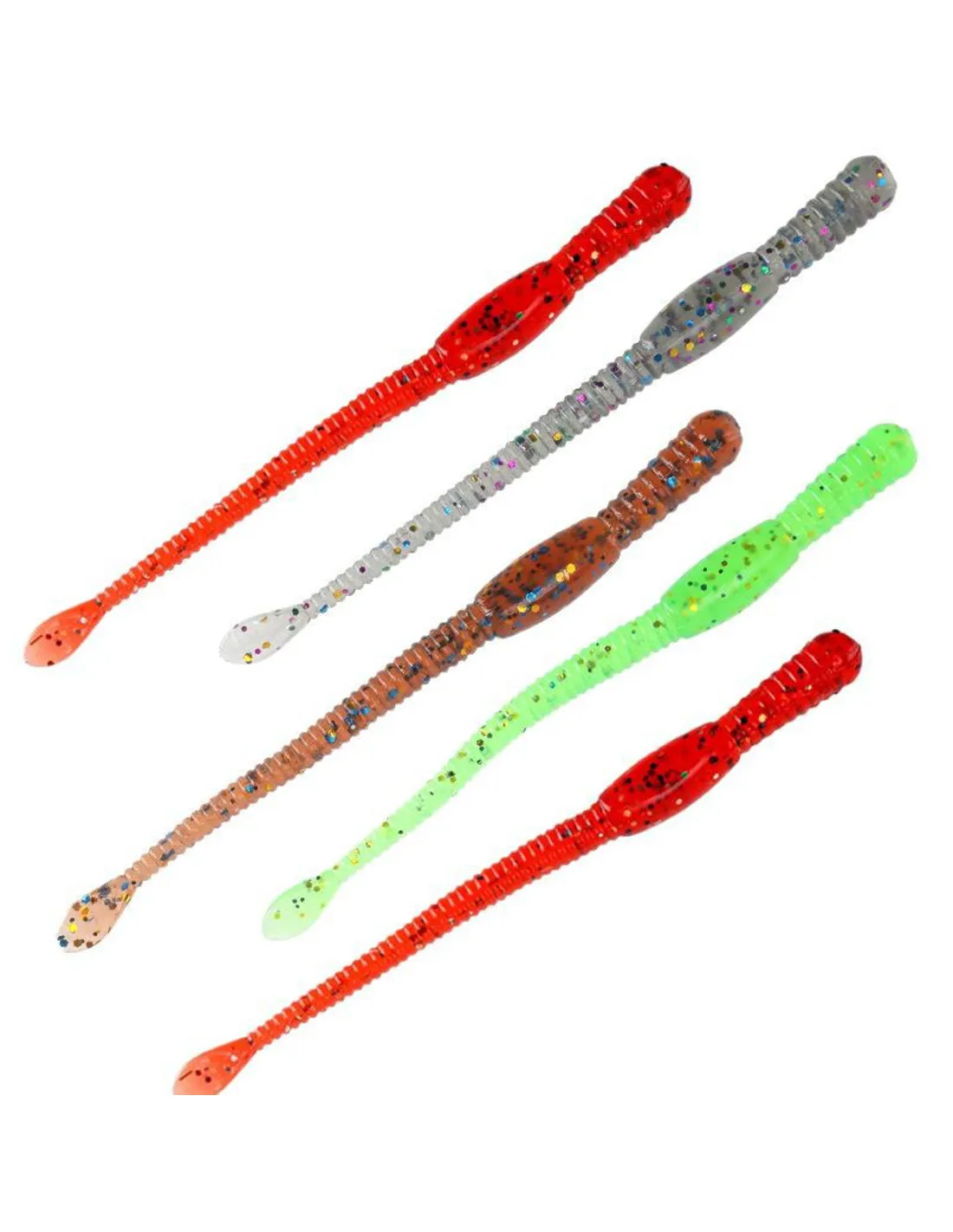 Kolpo Soft Worm 7 cm 1.1g 5pz – Artificiale Light Spinning per Mormore ...