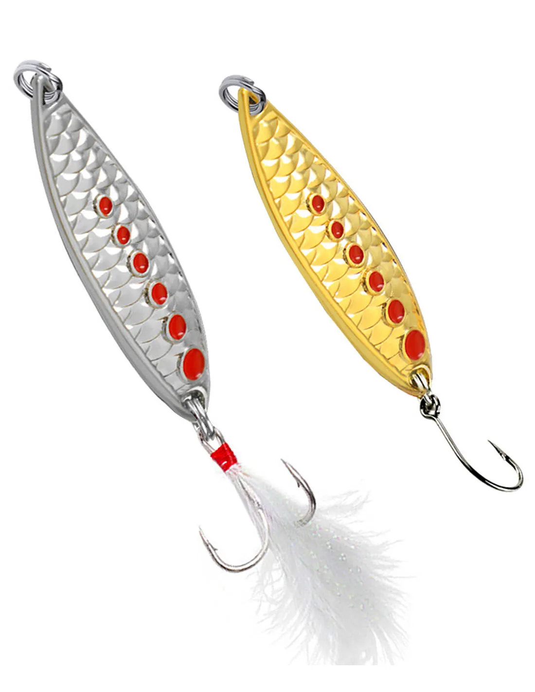Kolpo Super Spoon Ondulante Silver & Gold – Artificial Spinning and ...